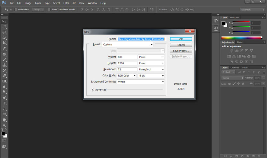 How to create fruit slash effect in Photoshop